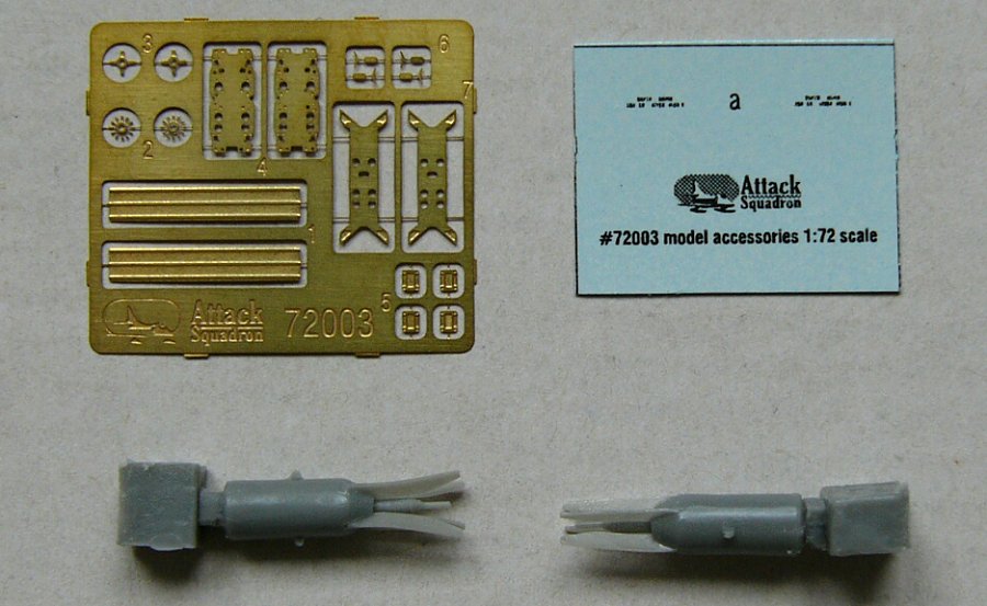 MODELIMEX Online Shop | 1/72 Depth Charge MK 54 with bomb rack | váš ...