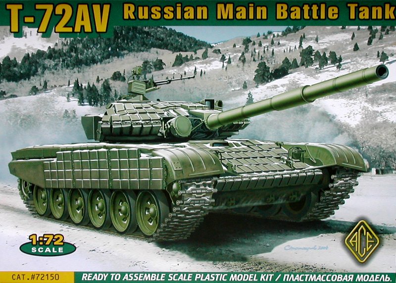 MODELIMEX Online Shop | 1/72 T-72 AV Soviet MBT with reactive armor ...