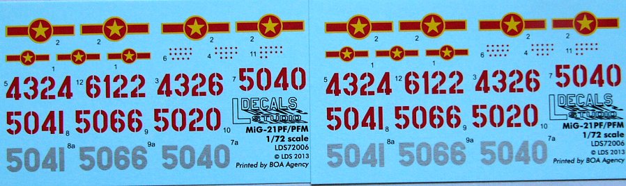 MODELIMEX Online Shop | 1/72 Decals MiGs over Vietnam (MiG-21PF/PFM ...