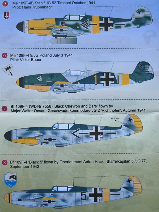 MODELIMEX Online Shop | 1/72 Me 109 F-4 Luftwaffe (wet decals) | váš ...