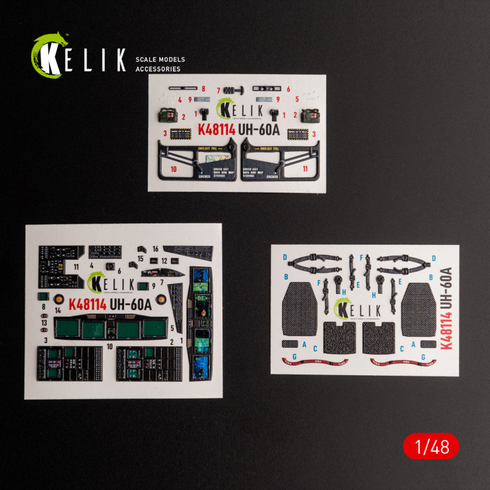 MODELIMEX Online Shop | 1/48 UH-60A Black Hawk - type 2 interior 3D ...
